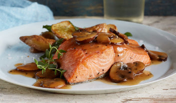 Fish Friday- Alaska Salmon Marsala – Sena Sea