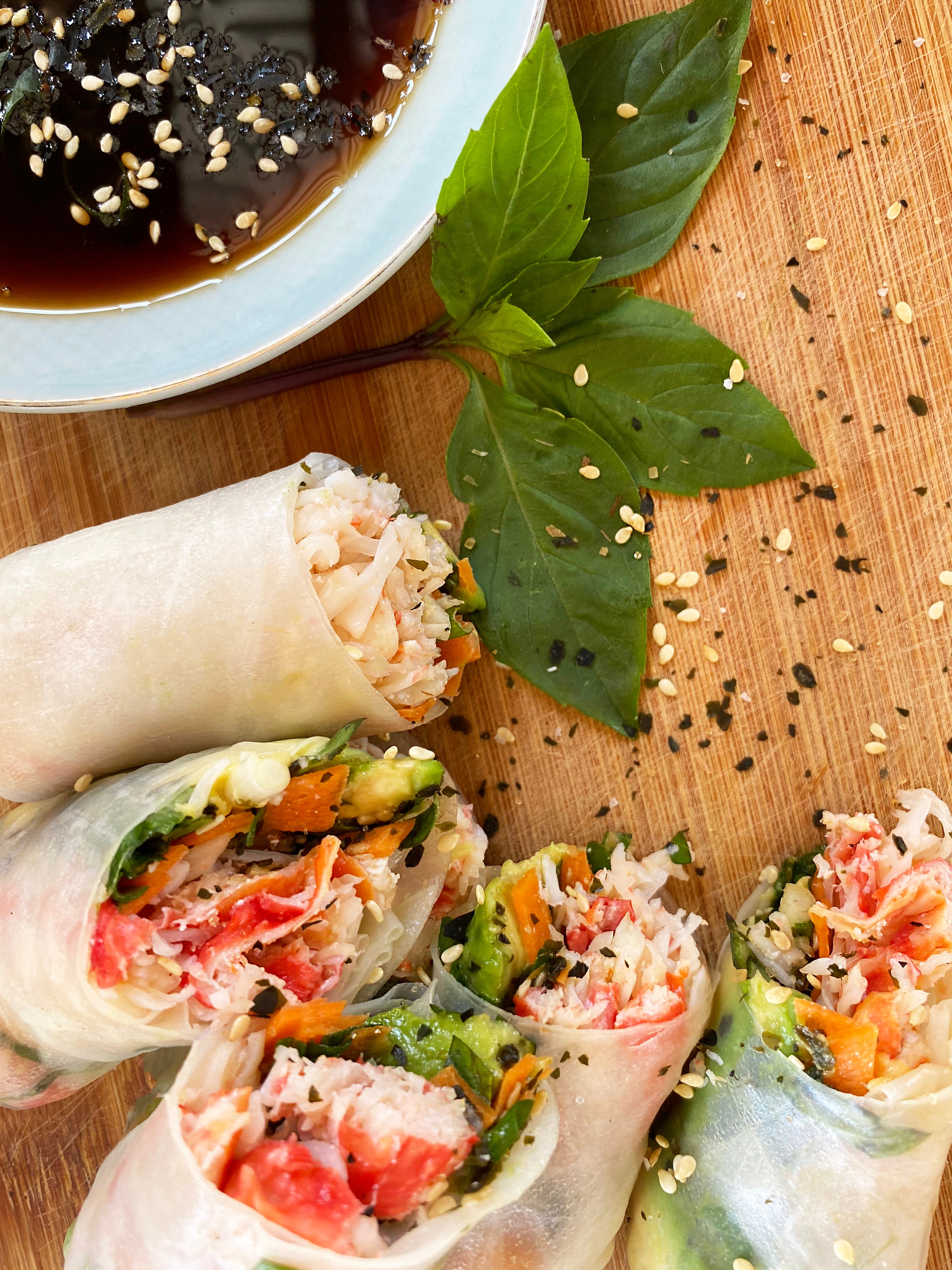 Spicy King Crab Spring Rolls – Sena Sea