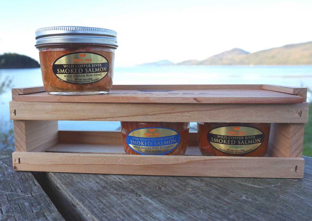 Smoked Copper River Salmon Combo Jar Wild from Alaska – Sena Sea